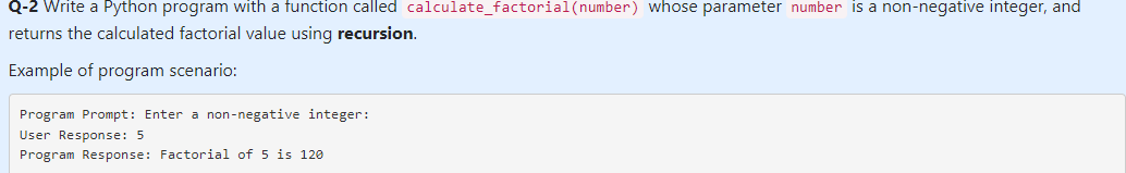 Solved Q-2 ﻿Write a Python program with a function called | Chegg.com