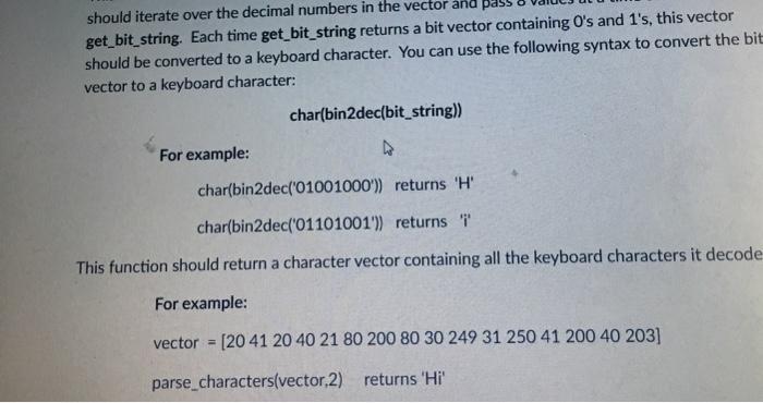 Solved . 3. Create a function named parse_characters and | Chegg.com