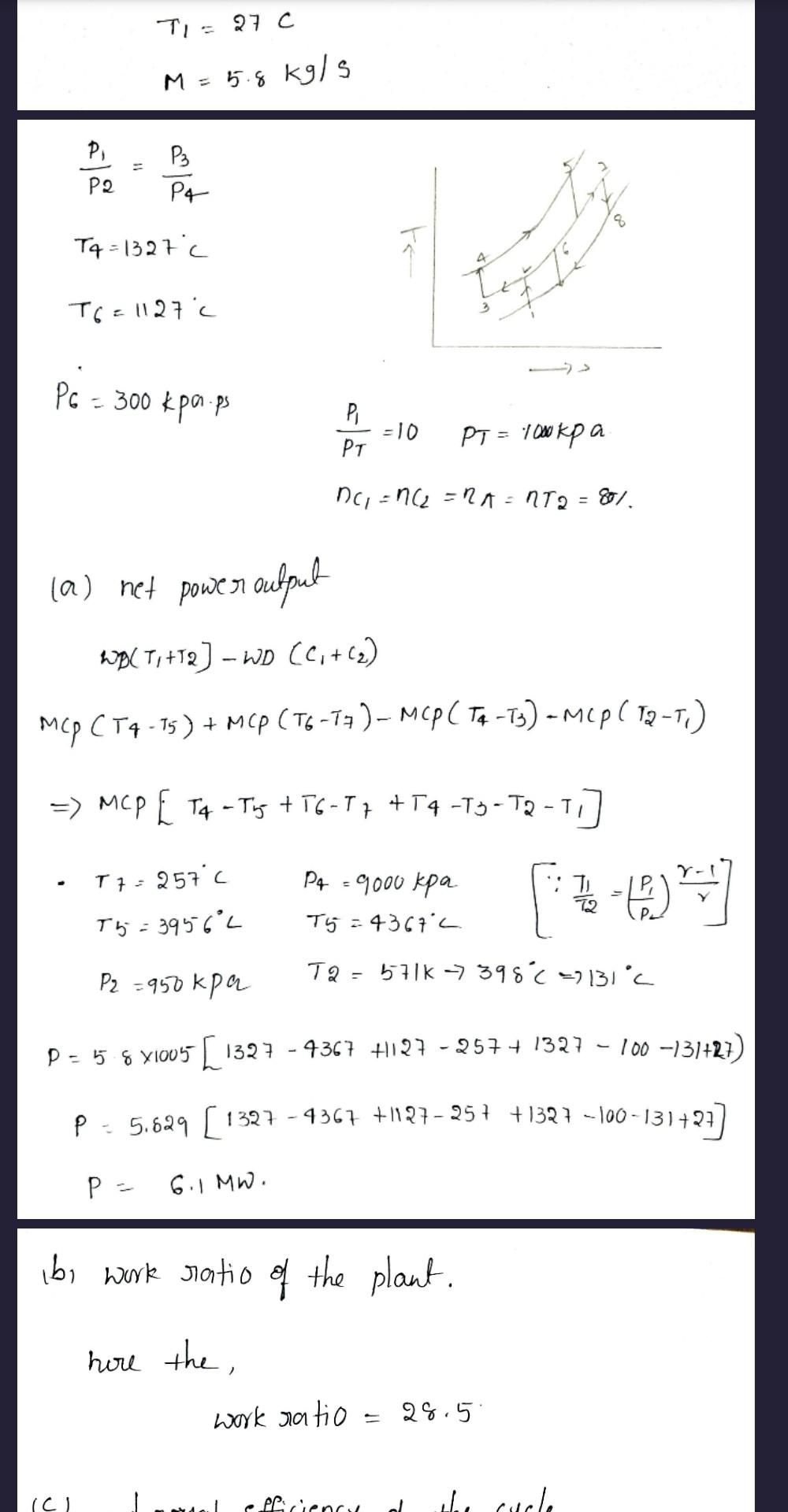 Solved Two Stage Expansion, Two Stage Compression Example 5 | Chegg.com