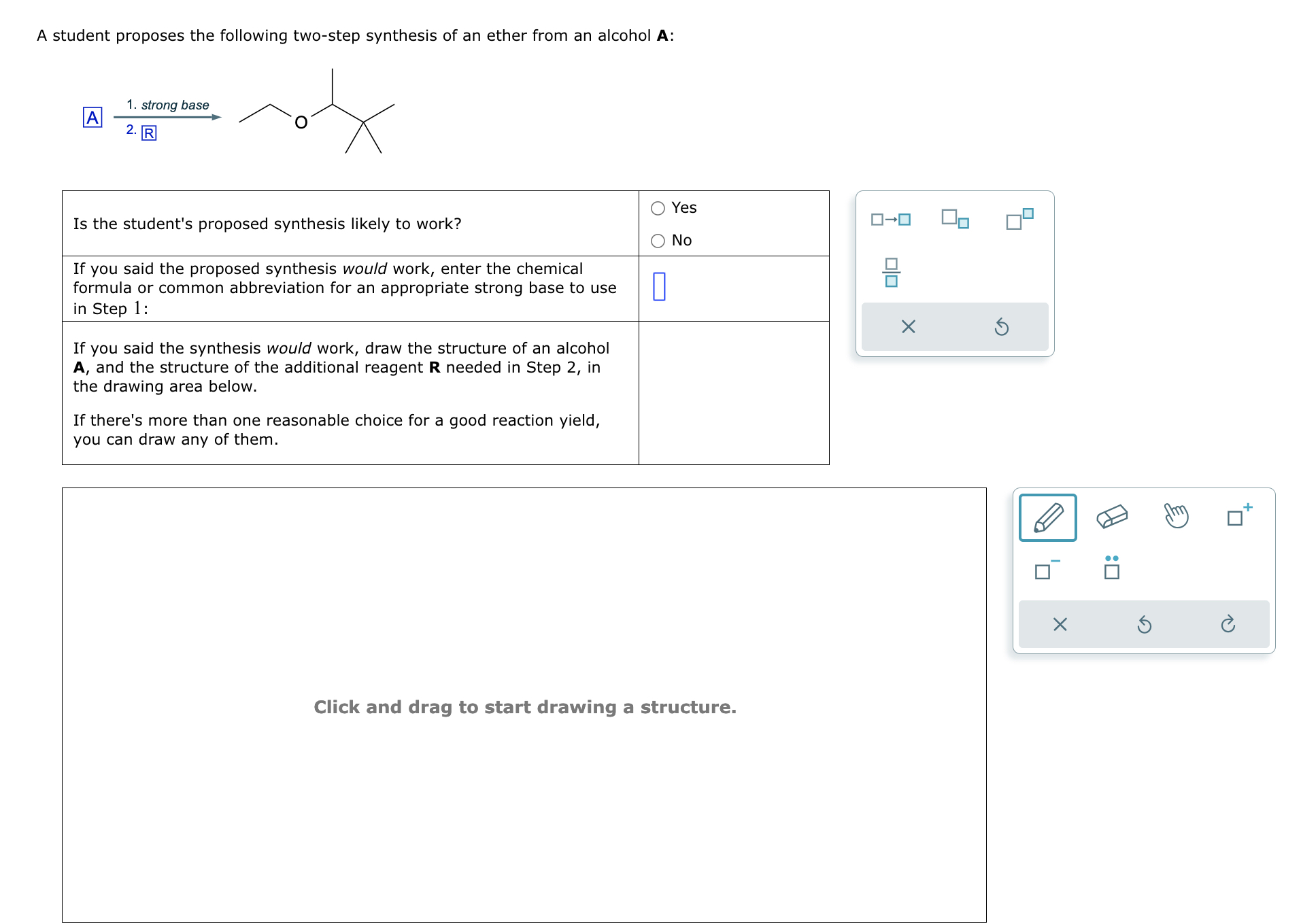 Solved A student proposes the following two-step synthesis | Chegg.com