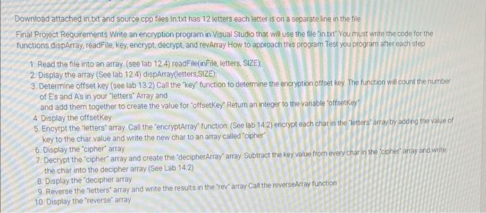 Solved Download attached in txt and source cpp files in.txt | Chegg.com