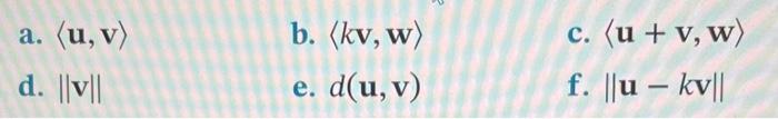 Solved In Exercises 3-4, compute the quantities in parts | Chegg.com