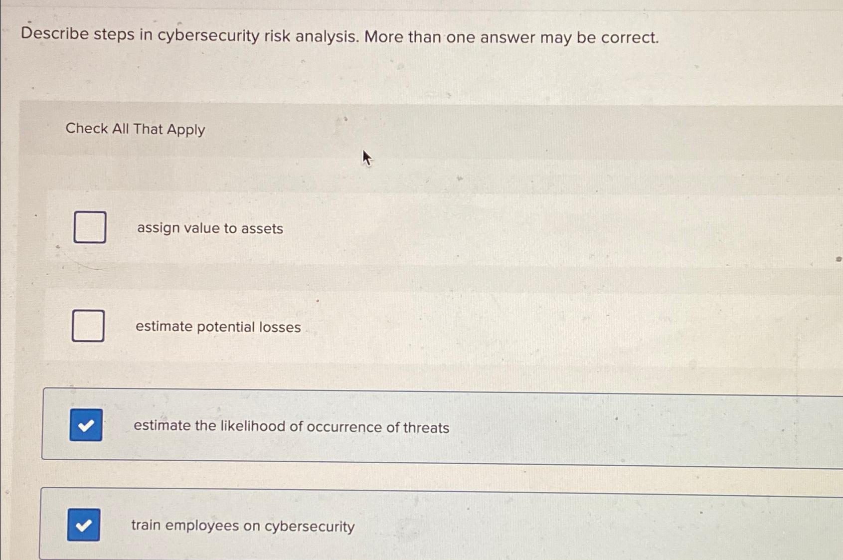 Solved Describe steps in cybersecurity risk analysis. More | Chegg.com