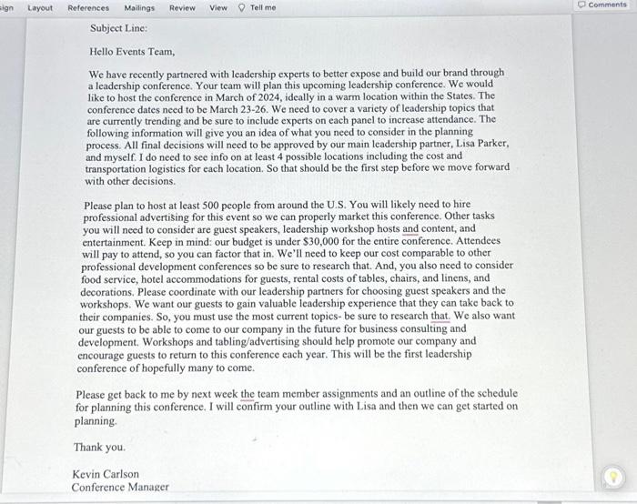 3. Revise Email: Provide Clear Instructions Revise | Chegg.com