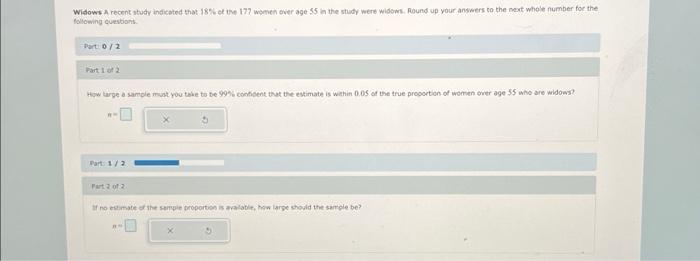 Solved Widows a recent study indicated that 18% ef the 177 | Chegg.com