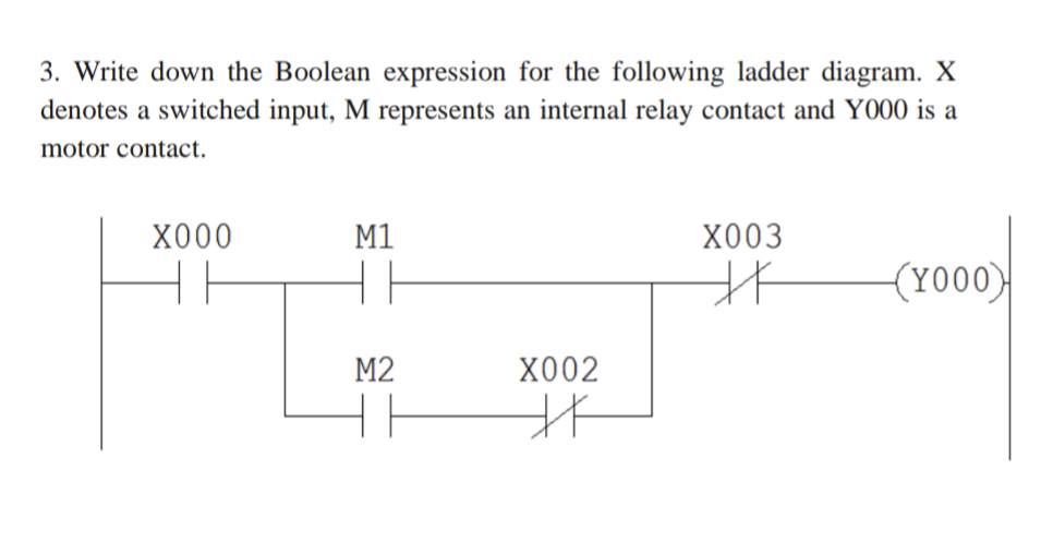 Solved Write down the Boolean expression for the following | Chegg.com