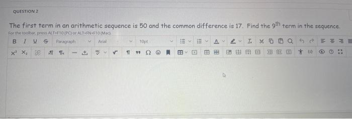 Solved The first term in an arithmetic sequence is 50 and | Chegg.com