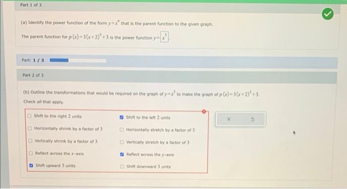Solved (a) Identify the power function of the form y=xn that | Chegg.com Solved (a) Identify the power function of the form y=xn that | Chegg.com