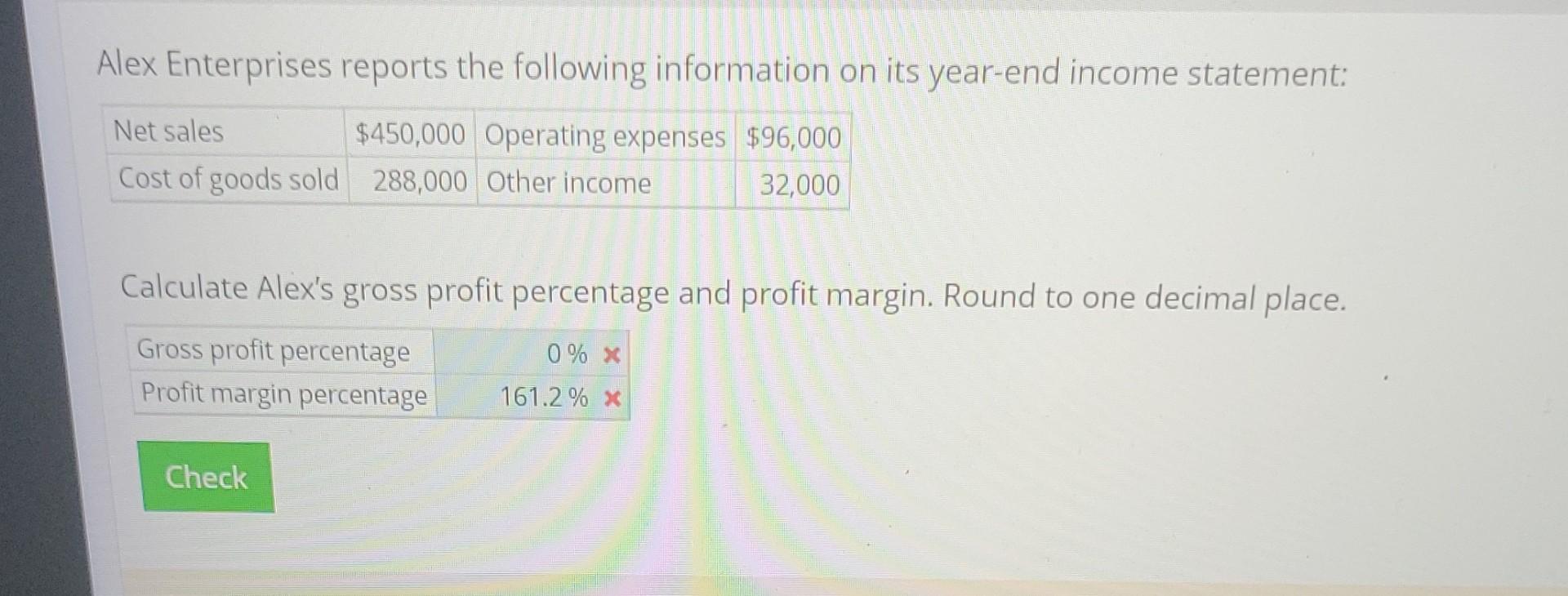 Solved Alex Enterprises reports the following information on | Chegg.com