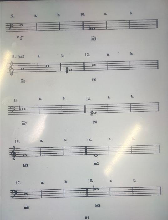 Writing intervals, above and below Directions: For | Chegg.com