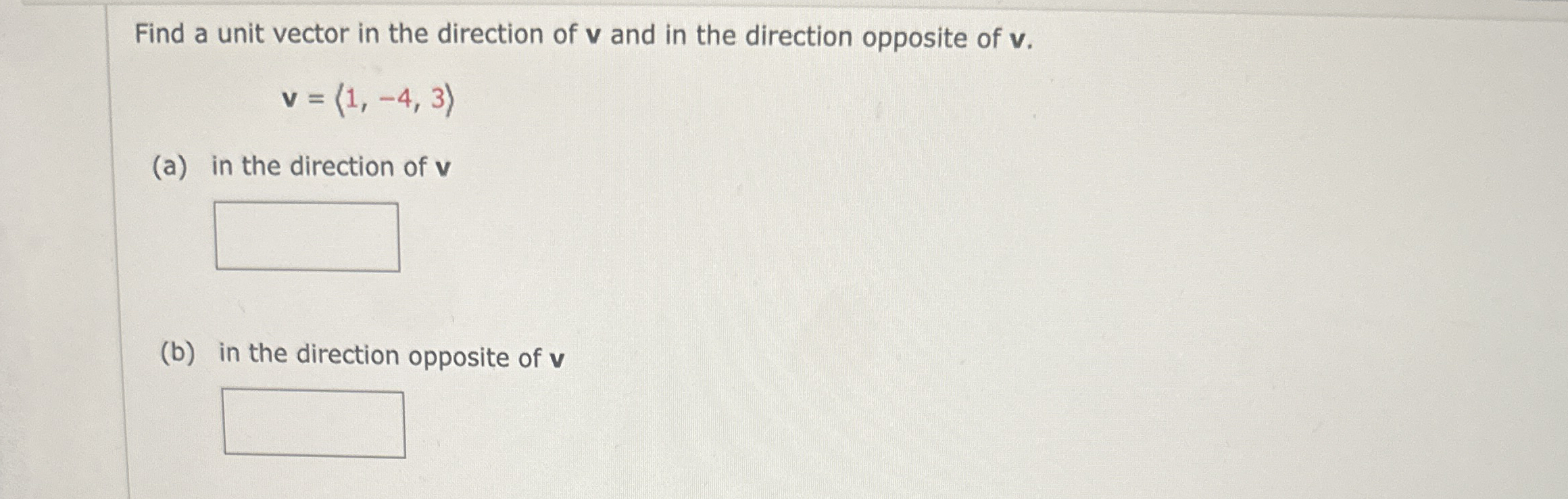 Solved Find a unit vector in the direction of v ﻿and in the | Chegg.com