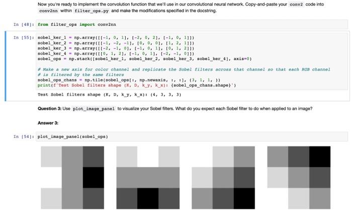 Solved Now you're ready to implement the convolution | Chegg.com