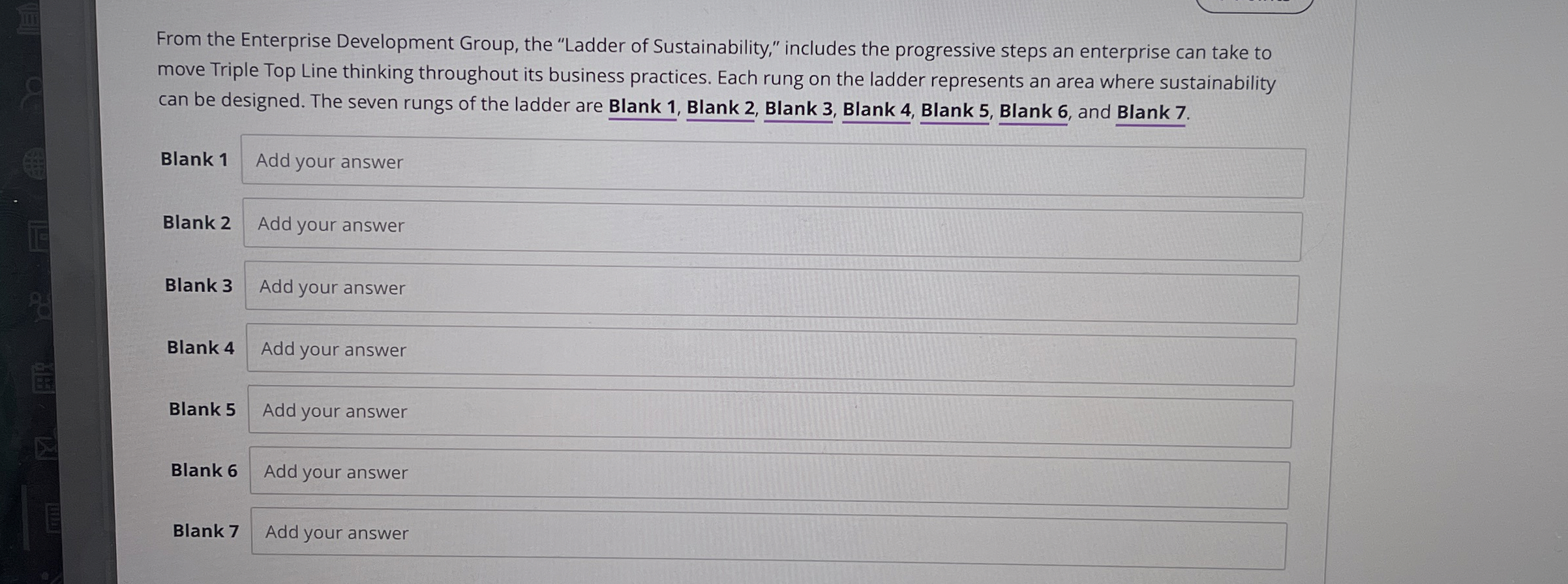 Solved From the Enterprise Development Group, the "Ladder of | Chegg.com