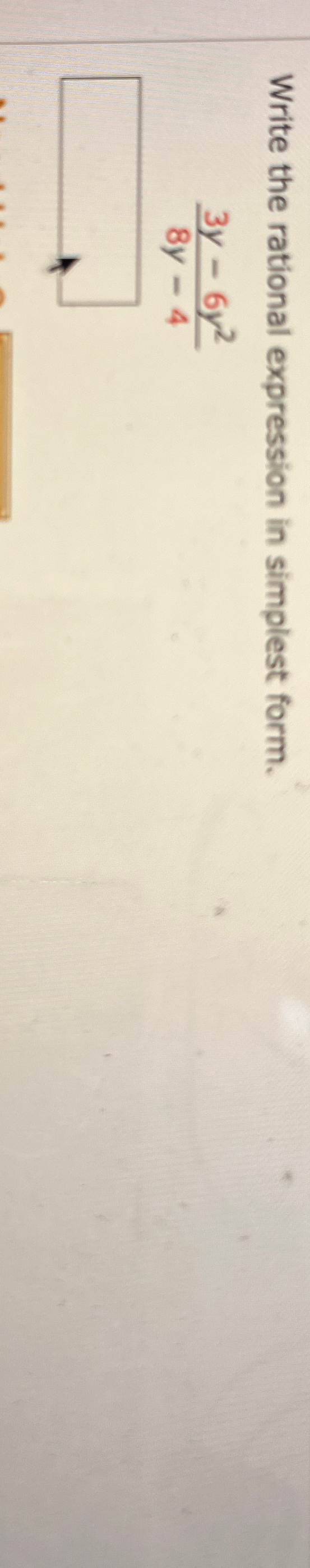 Solved Write the rational expression in simplest | Chegg.com