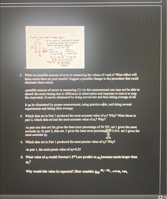 Solved Continuing with the experiment wo added 10 g mass to | Chegg.com