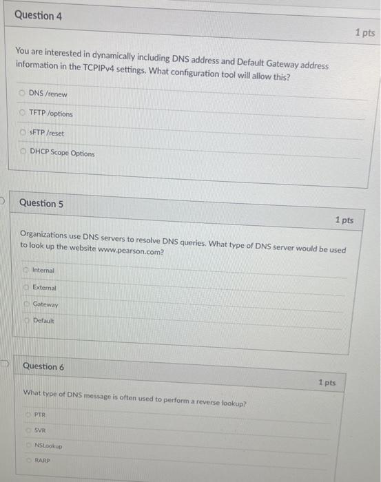 Solved You are interested in dynamically including DNS | Chegg.com