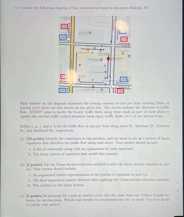 Solved 4. Consider the following diagram of four | Chegg.com
