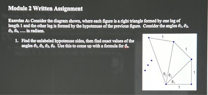Solved Module 2 Written Assignment Brerelse A Consider The