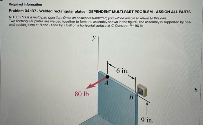 Solved Required information Problem 04.137 - Welded | Chegg.com