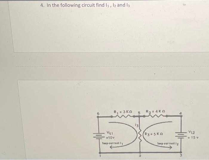 Solved 4. In the following circuit find I1,I2 and I35. In | Chegg.com