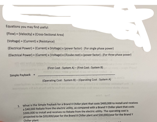 Solved Equations you may find useful: ﻿Flow | Chegg.com