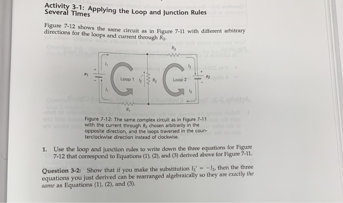 Solved Activity 3-1: Applying the Loop and Junction Rules | Chegg.com