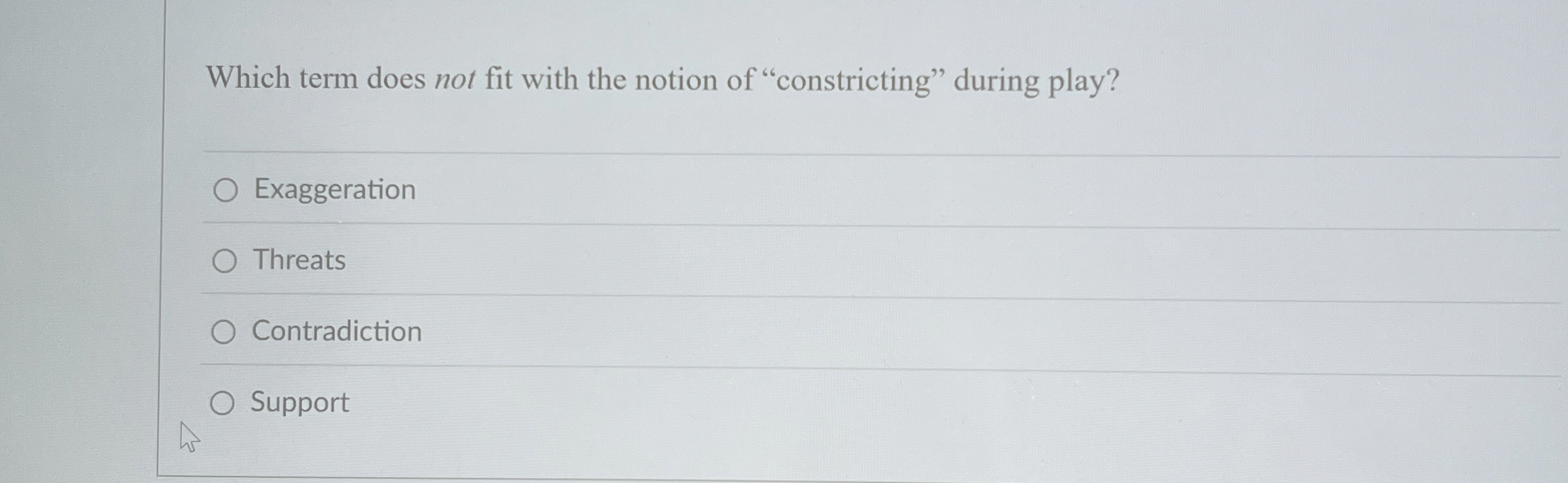 Solved Which term does not fit with the notion of | Chegg.com