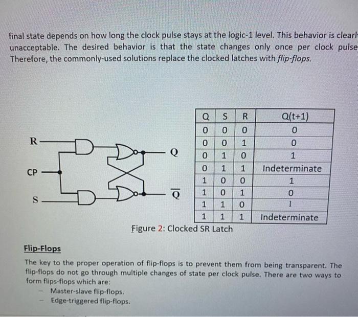 Solved The basic memory elements used in clocked sequential | Chegg.com