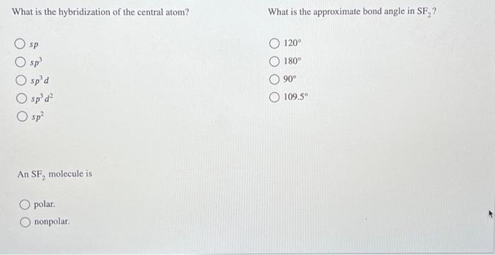 Solved Draw the Lewis structure of SF2, showing all lone | Chegg.com
