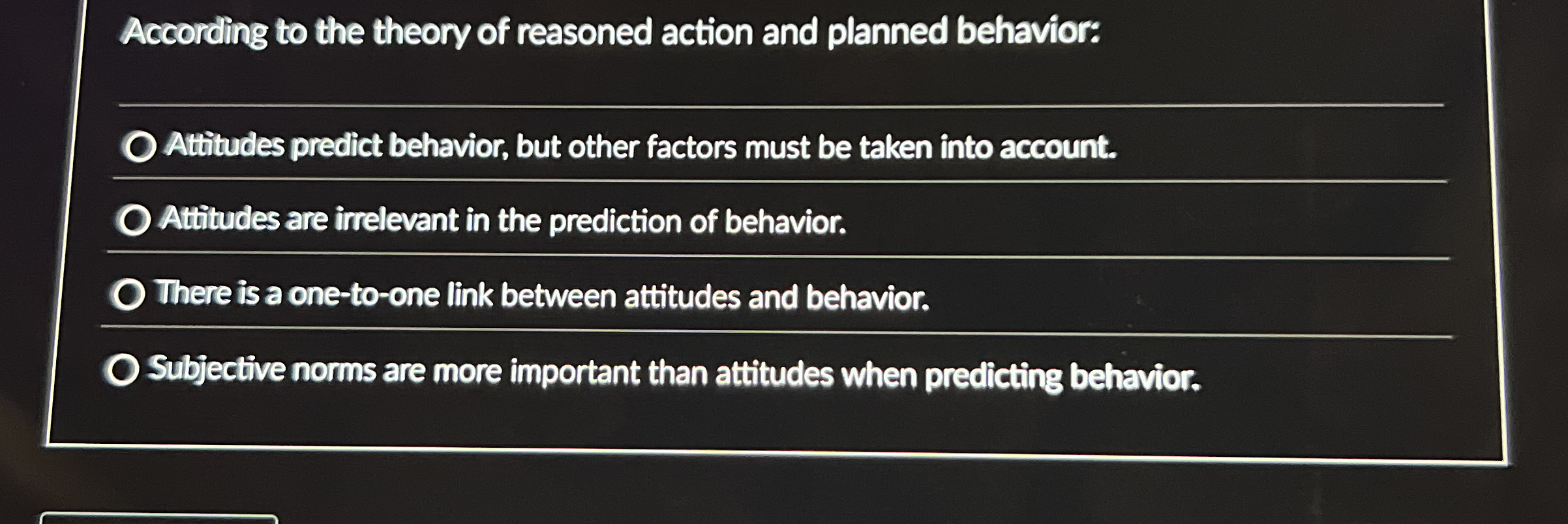 Solved According to the theory of reasoned action and | Chegg.com