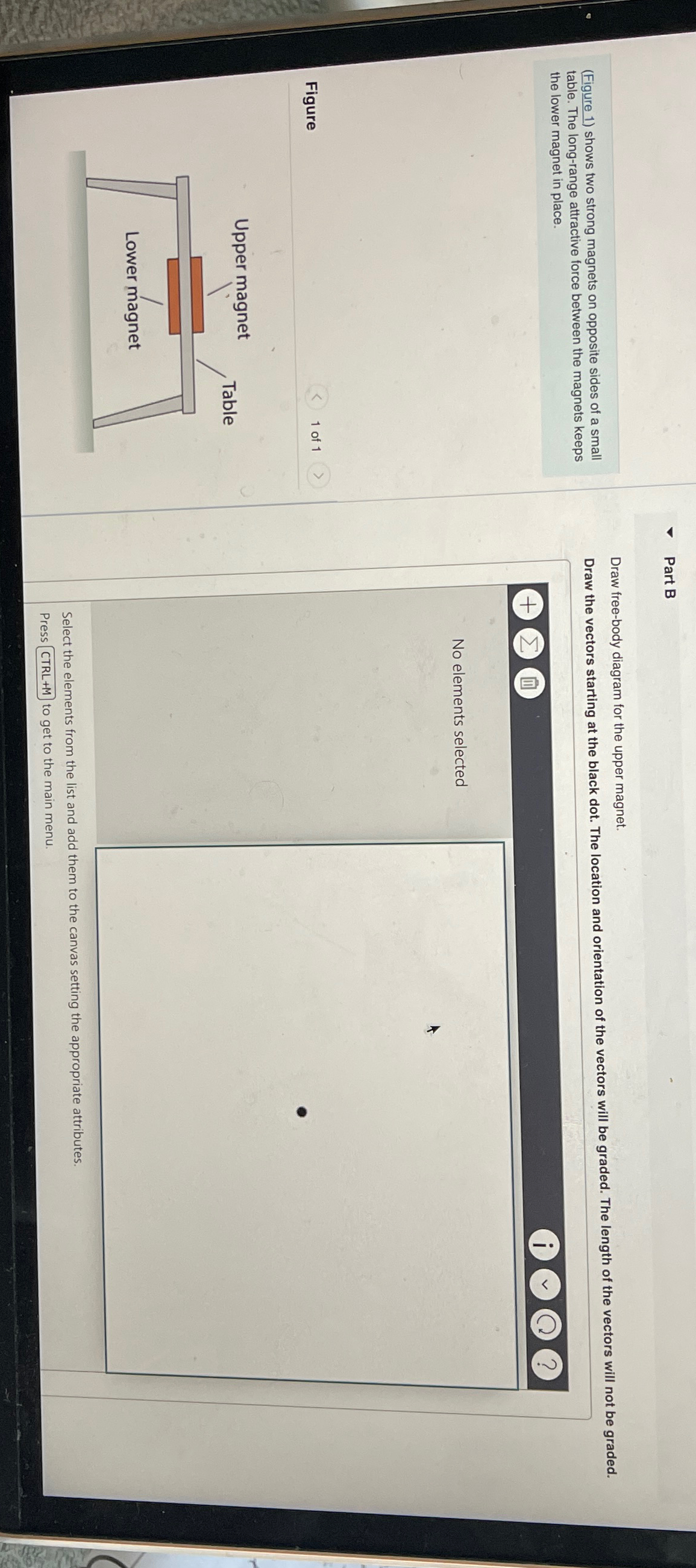 Solved Part B(Figure 1) shows two strong magnets on | Chegg.com Solved Part B(Figure 1) shows two strong magnets on | Chegg.com