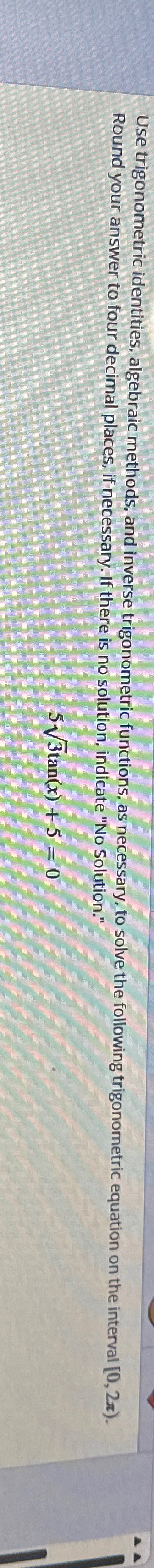 Solved Use trigonometric identities, algebraic methods, and | Chegg.com Solved Use trigonometric identities, algebraic methods, and | Chegg.com