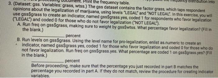 distribution into ht. Print the frequency table. 3. | Chegg.com