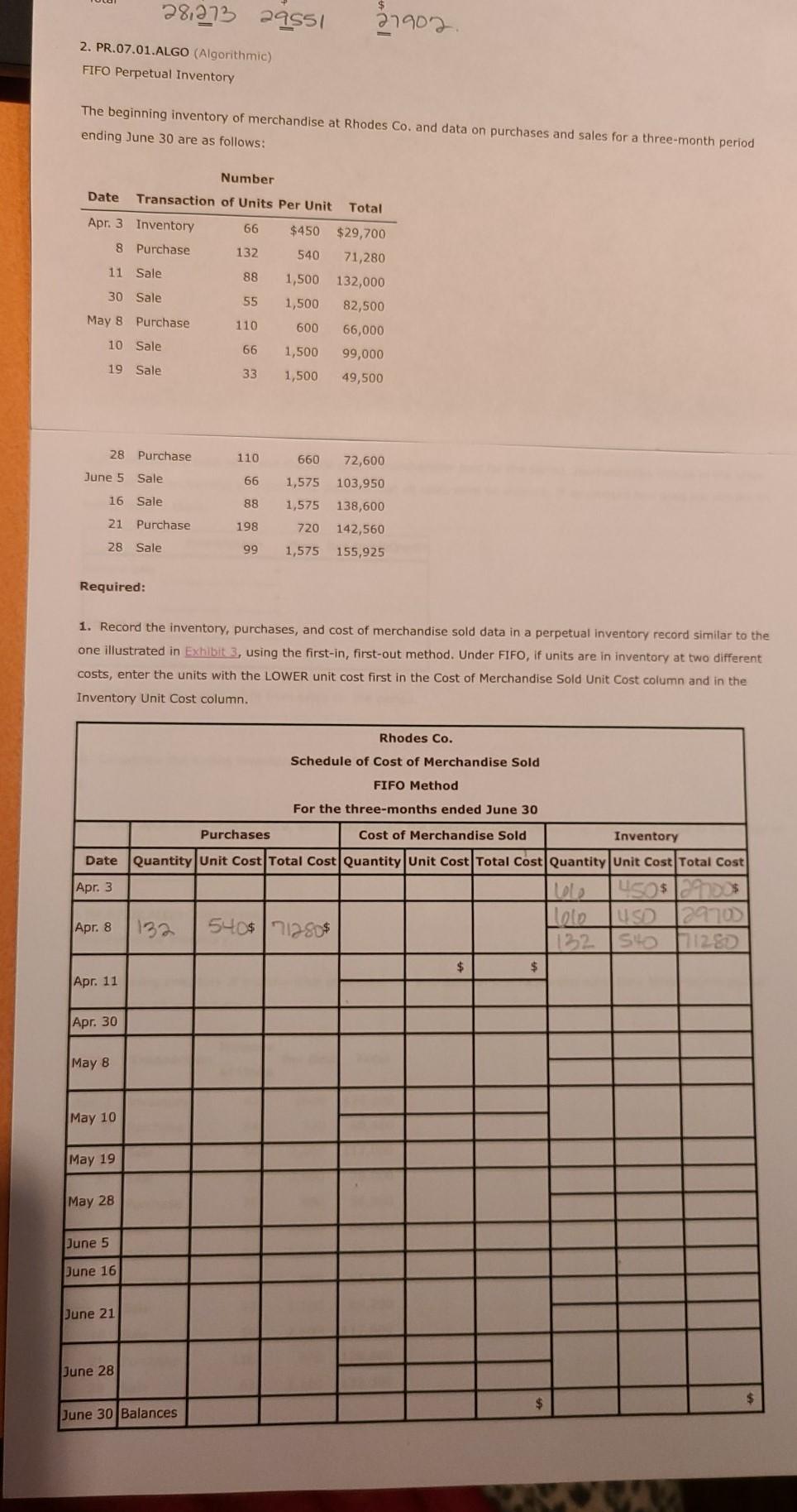 Solved 28,213 29551 21902. 2. PR.07.01.ALGO (Algorithmic) | Chegg.com
