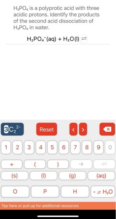 Solved H3PO, is a polyprotic acid with three acidic protons. | Chegg.com