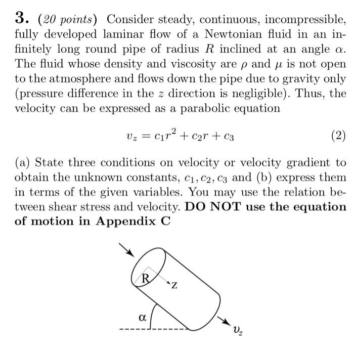 Solved 3. (20 points) Consider steady, continuous, | Chegg.com