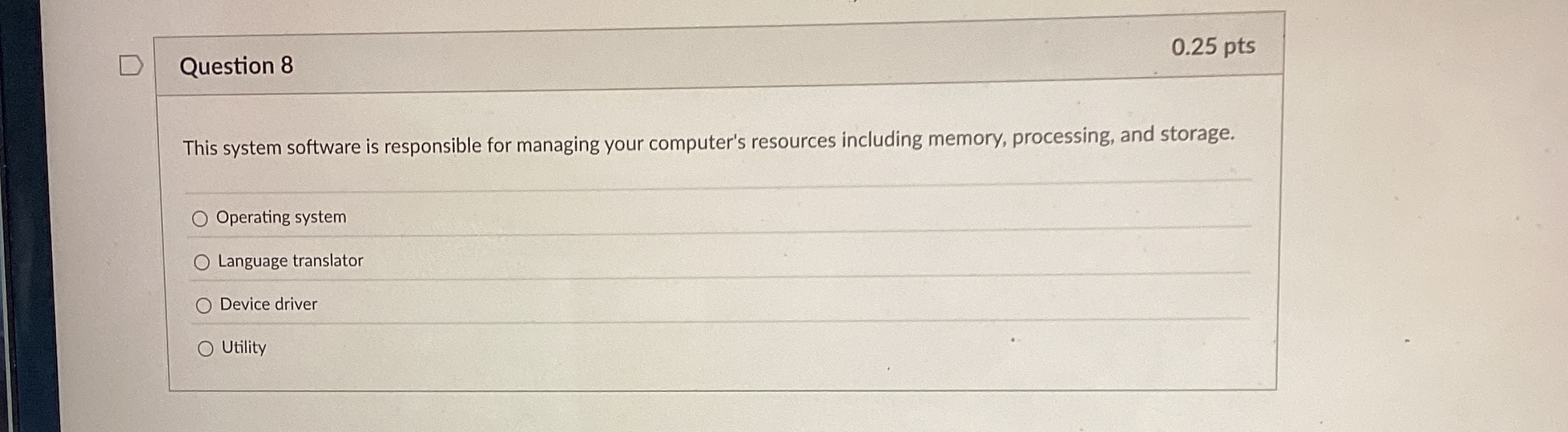 Solved Question 8This system software is responsible for | Chegg.com