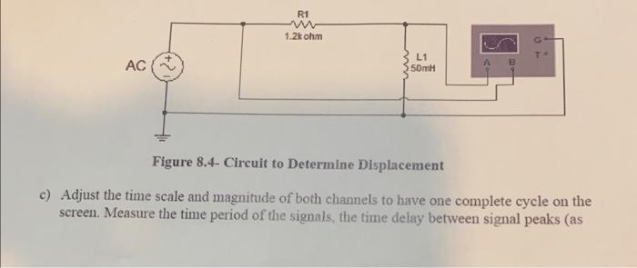 Solved Figure 8.4-Circuit to Determine Displacement Adjust | Chegg.com
