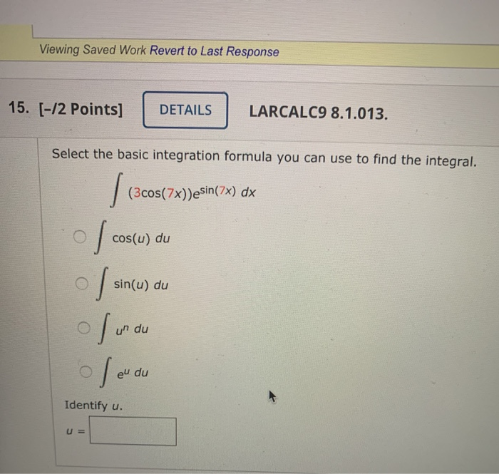 Solved Viewing Saved Work Revert to Last Response 15. [-12 | Chegg.com