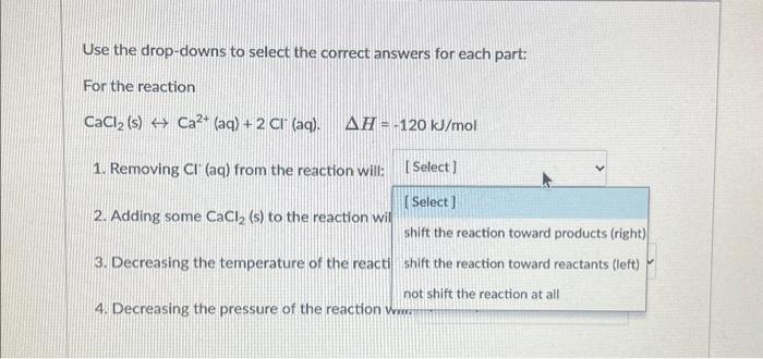Solved Use the drop-downs to select the correct answers for | Chegg.com