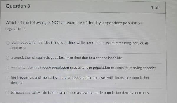 Solved Question 3 1 pts Which of the following is NOT an | Chegg.com