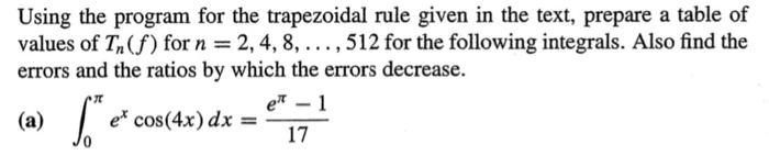 Solved Create a simple Matlab code using Trapezoidal Rule | Chegg.com