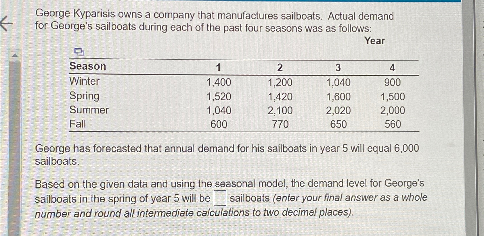 Solved George Kyparisis owns a company that manufactures | Chegg.com