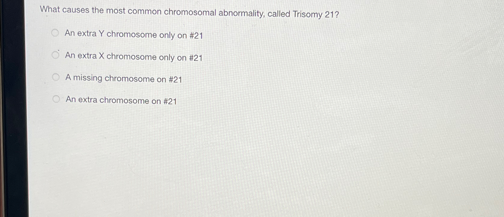Solved What causes the most common chromosomal abnormality, | Chegg.com