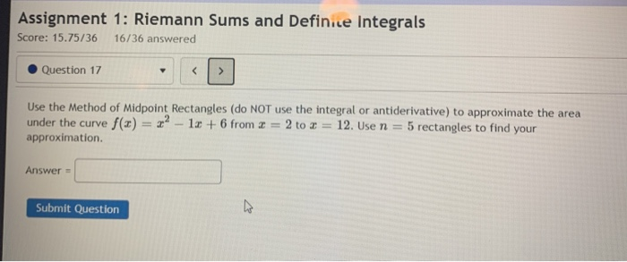 Solved Assignment 1: Riemann Sums and Definice Integrals | Chegg.com