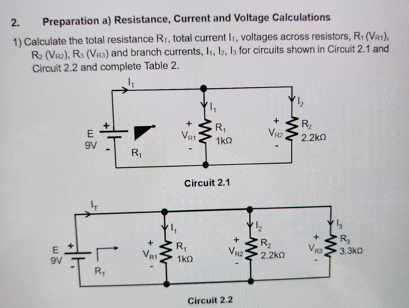 Solved Preparation a) ﻿Resistance, Current and Voltage | Chegg.com