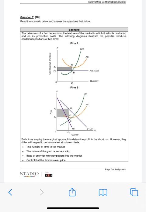 Solved Question 7 [10] Pead the scenario below and answer | Chegg.com