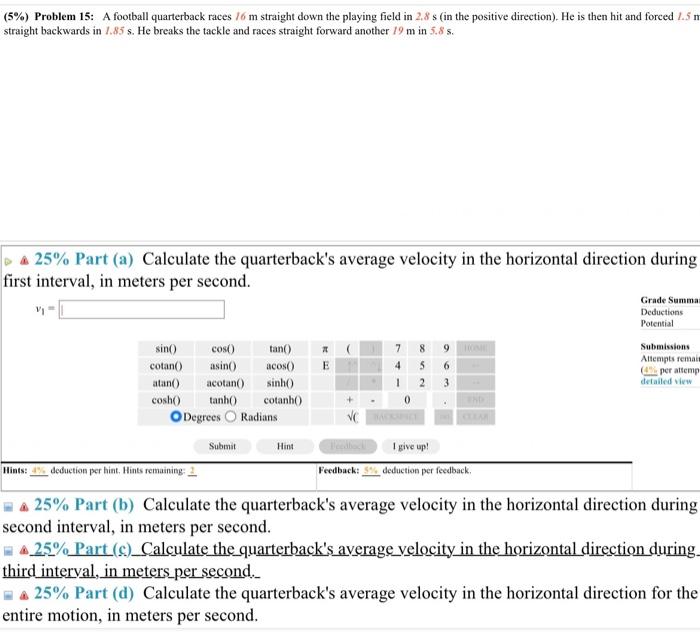 (5\%) Problem 16: A skydiver falls d1=307 m in t1=9.7 | Chegg.com