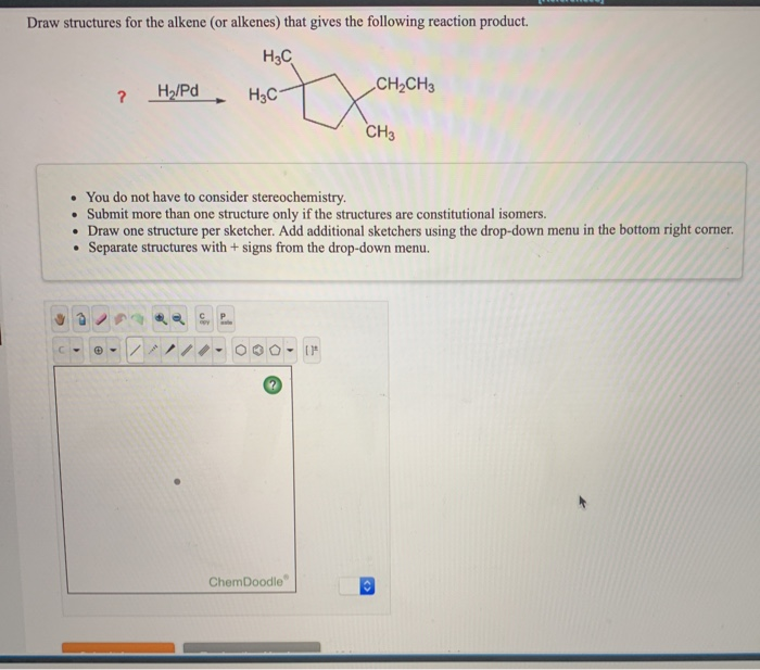 Solved Draw structures for the alkene (or alkenes) that | Chegg.com