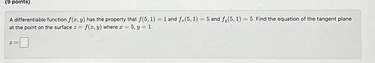 Solved A differentiable function f(x,y) ﻿has the property | Chegg.com